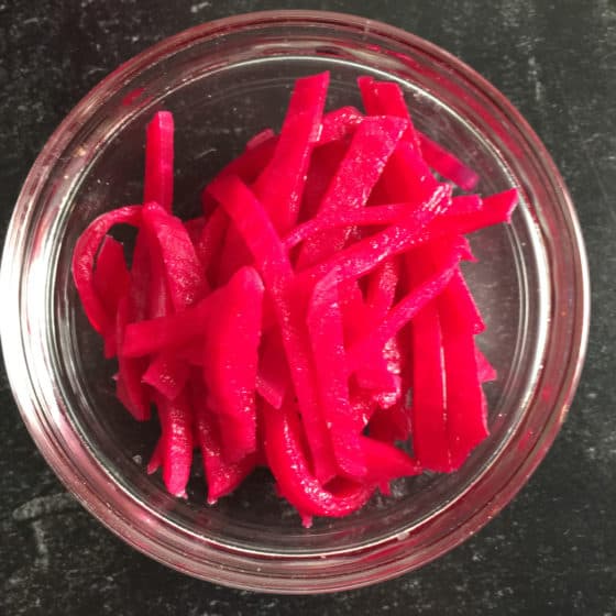Lebanese Pickles Recipe (Middle Eastern Pink Pickled Turnips!)