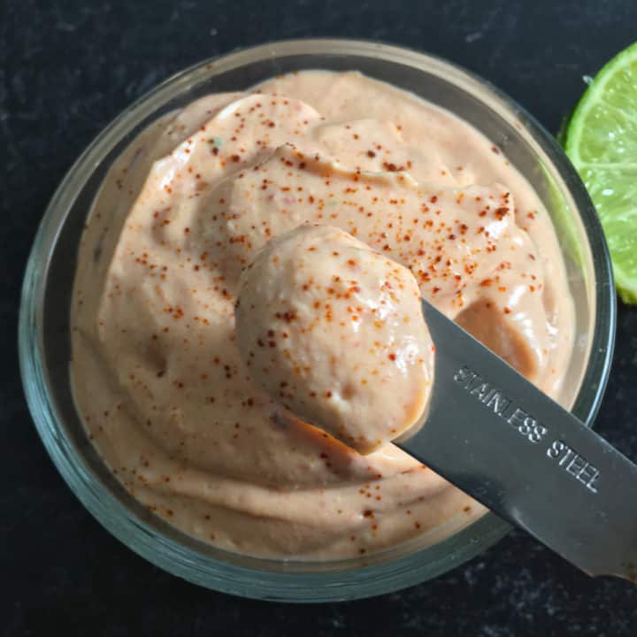 Vegan Chipotle Mayo Recipe (No Oil Spicy Vegan Mayonnaise)