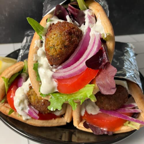 Falafel Gyro Recipe (Falafel Gyros with Tzatziki) • Summer Yule ...